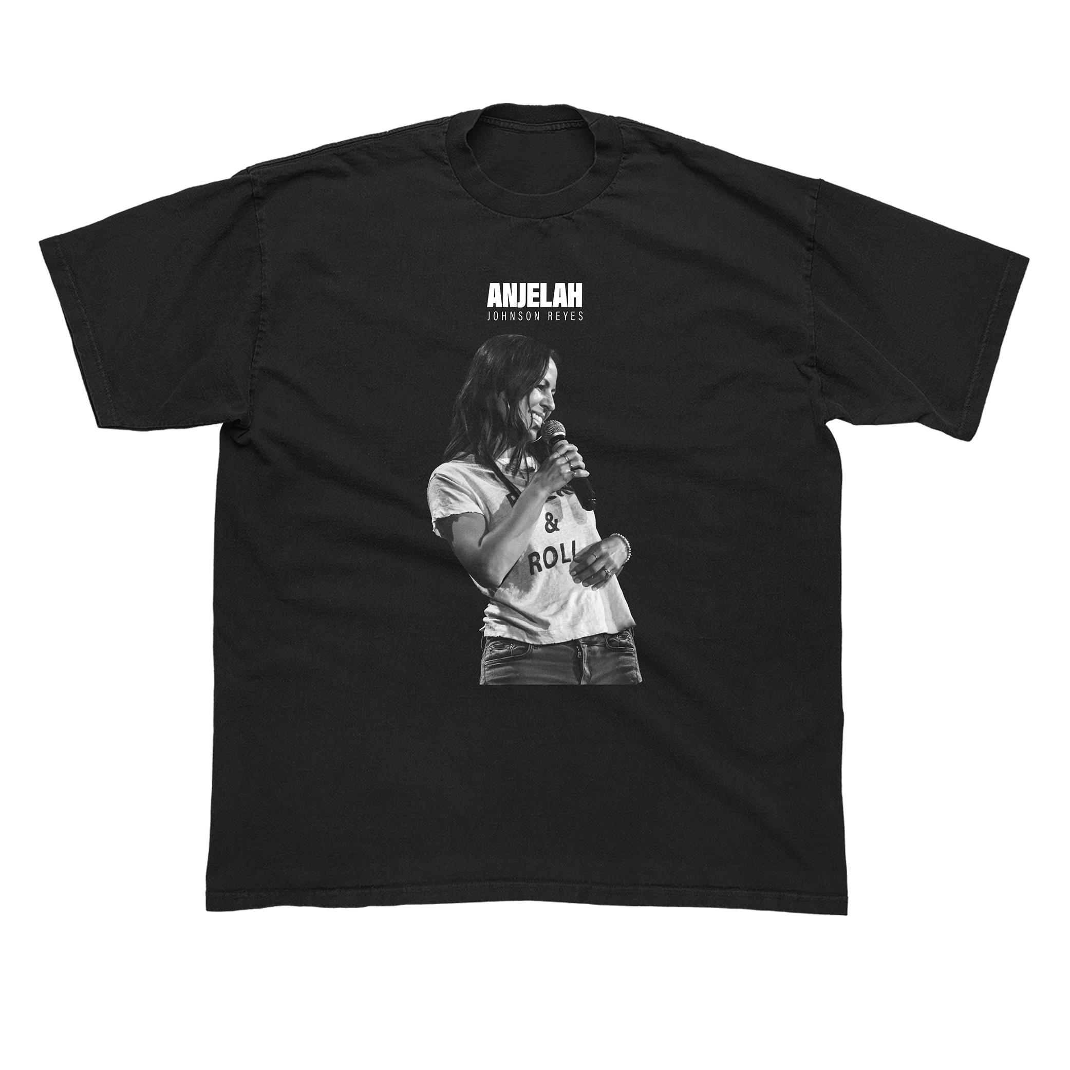 Anjelah Photo Tee - Black – Anjelah Johnson-Reyes