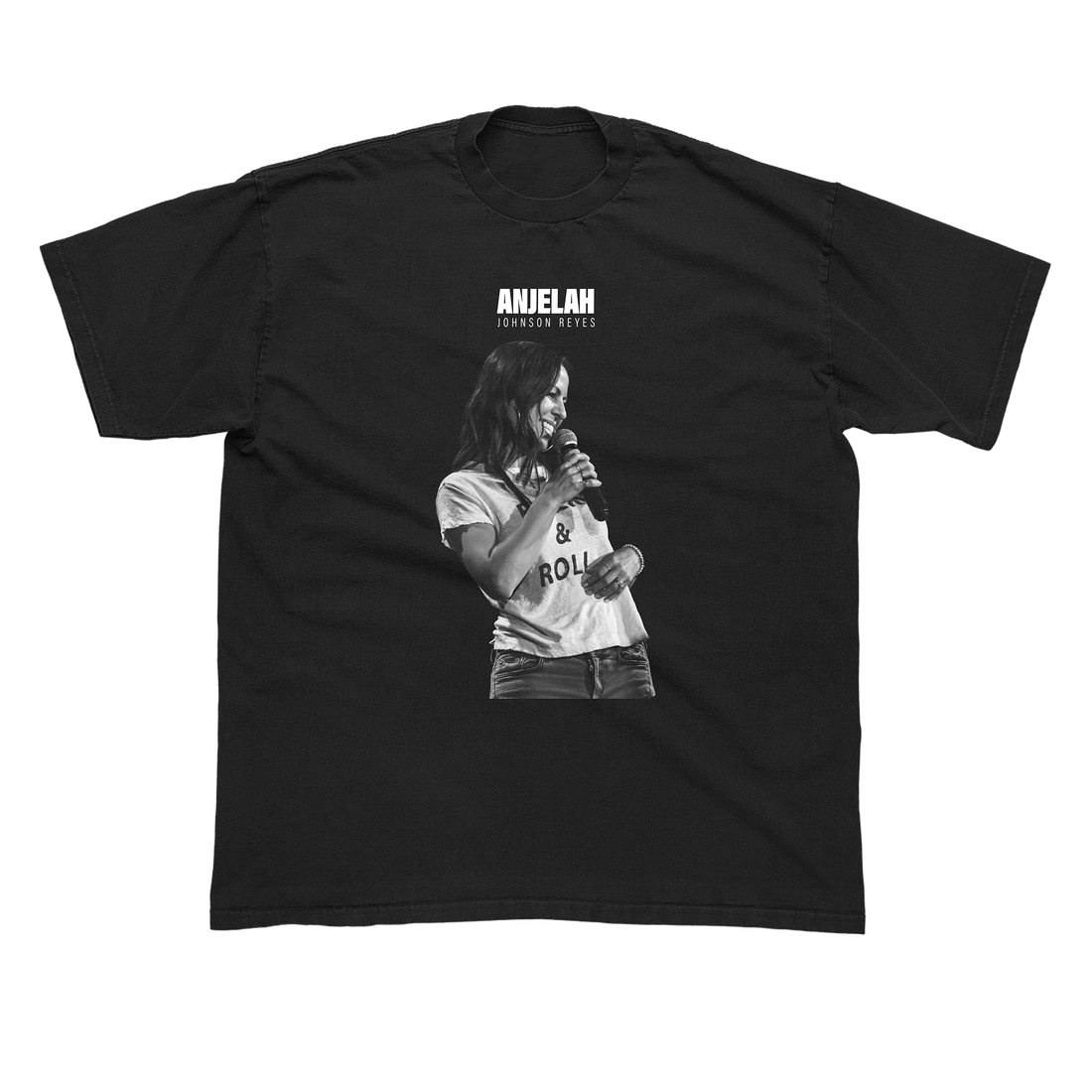 Anjelah Photo Tee - Black – Anjelah Johnson-Reyes